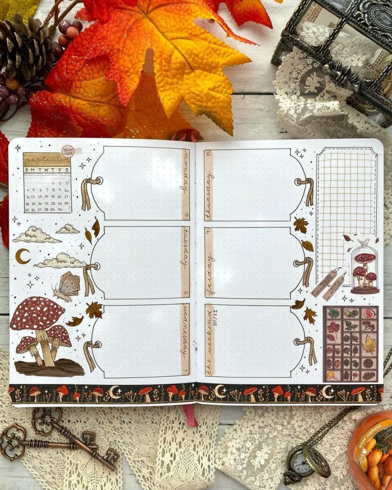 21 Amazing Fall Journal Page Designs - XOXO Birdie